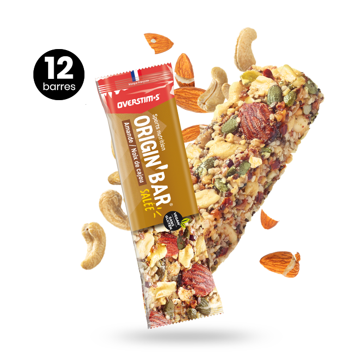 Origin Bar Salée (12 barres) | Barres énergétiques pour le sport (course à pied, trail, cyclisme ...